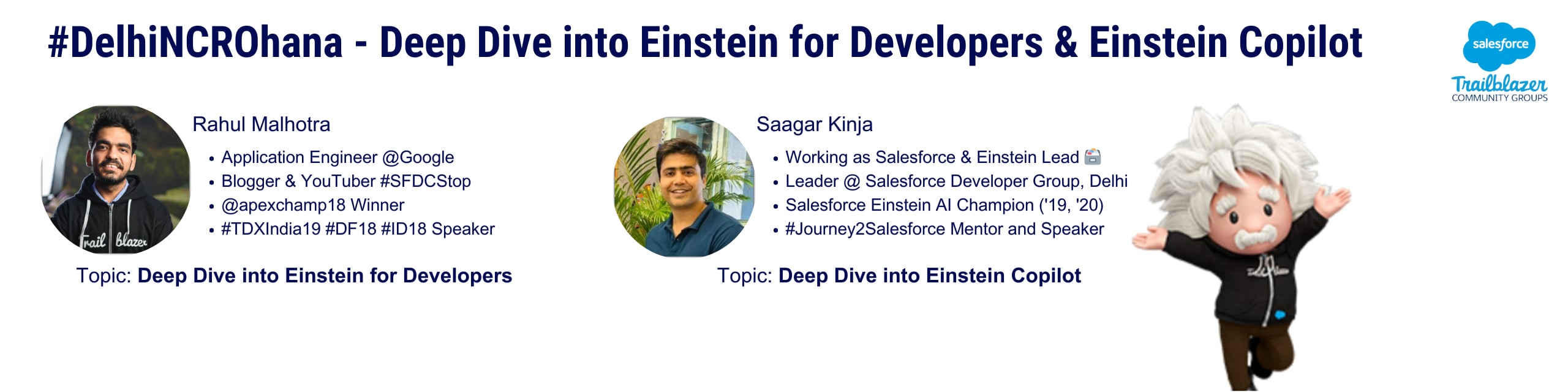 See #DelhiNCROhana - Deep Dive into Einstein for Developers & Einstein Copilot at Trailblazer ...